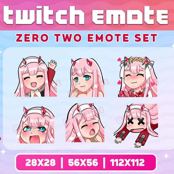 Zero Two Emotes - Etsy