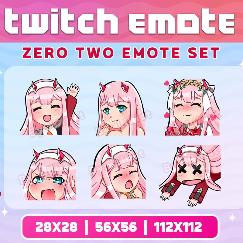 Zero Two Stickers - Etsy