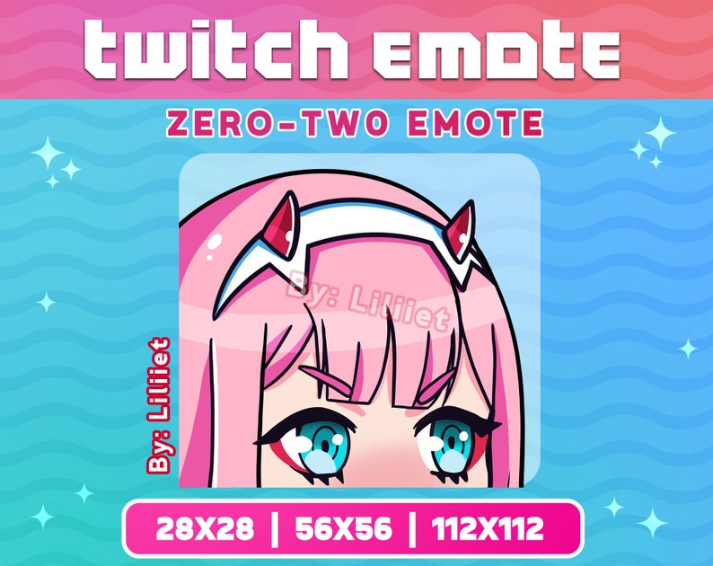 Zero Two - Emote for Twitch or Discord - Etsy