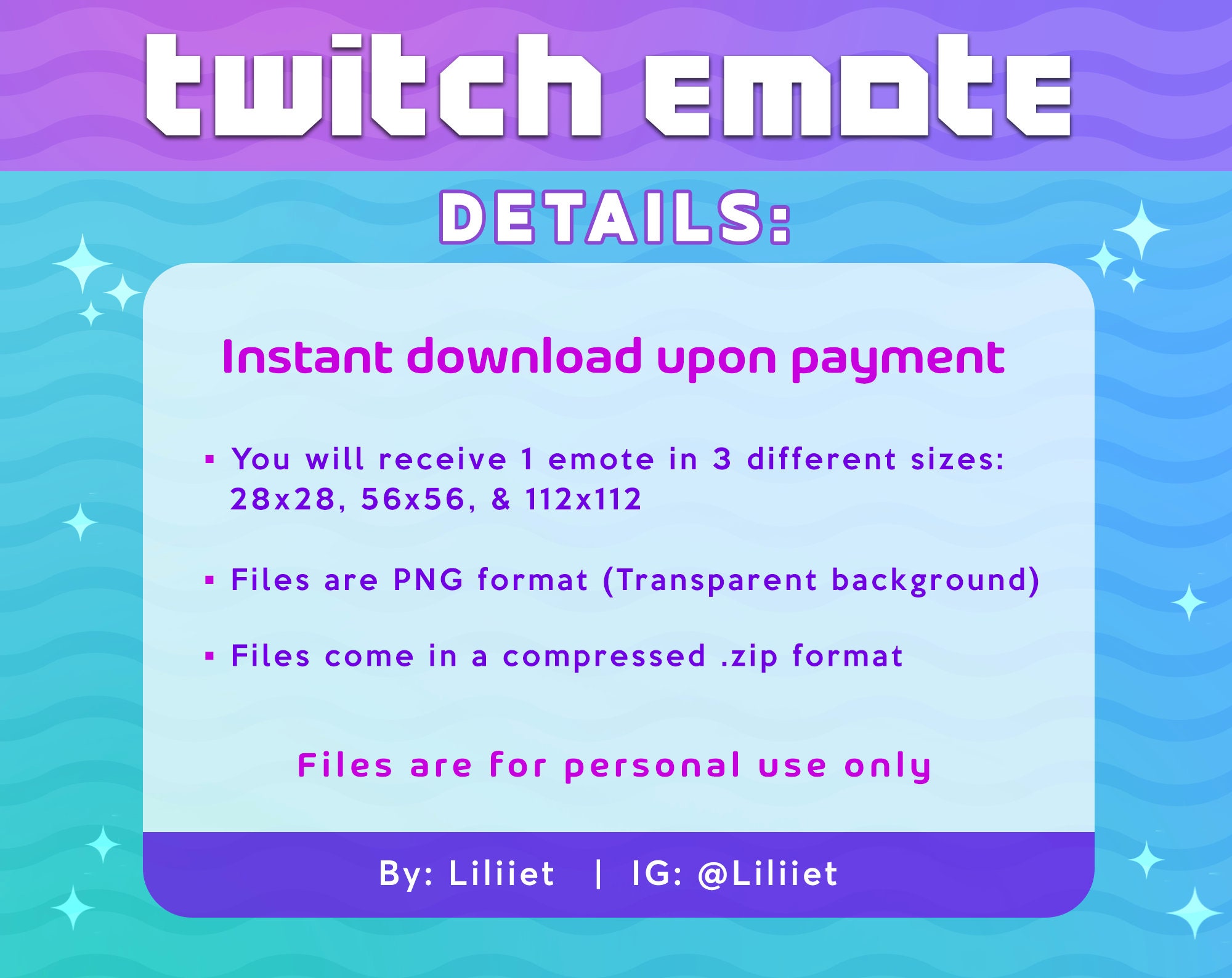 GG Emote for Twitch Discord / Blue GG Sparkle Emote - Etsy