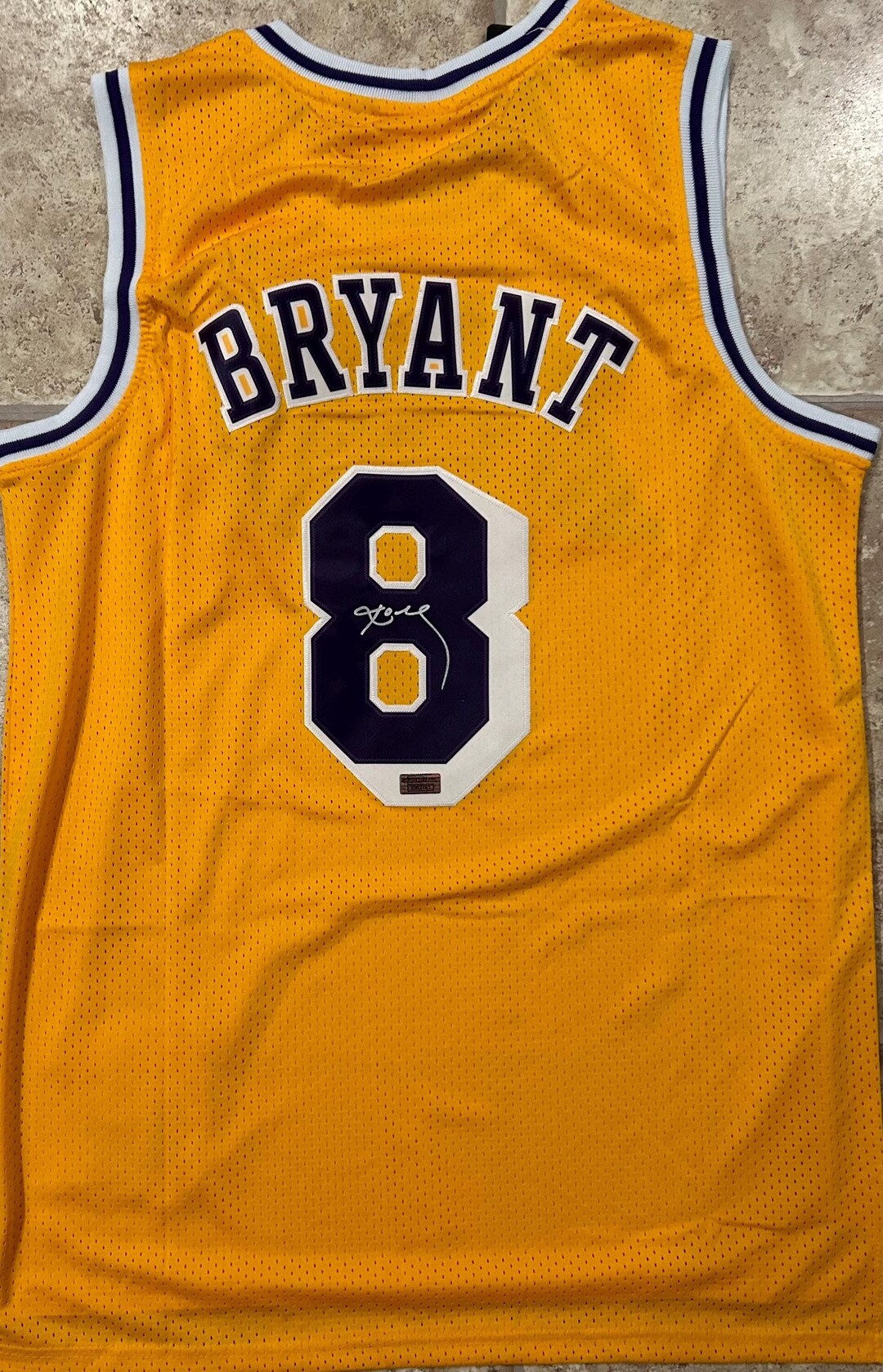 KOBE BRYANT Los Angeles Lakers Signed Yellow Jersey With COA One of the ...