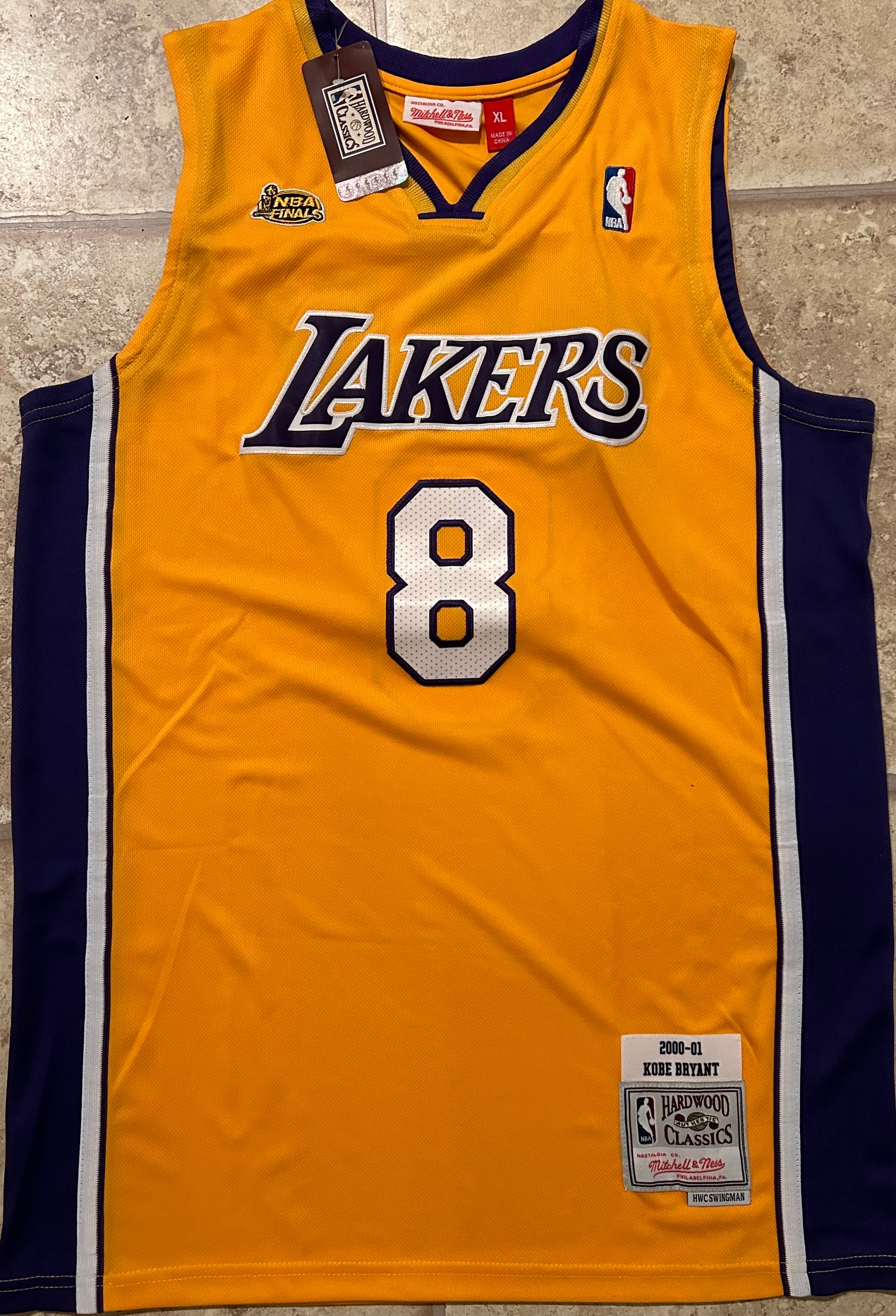KOBE BRYANT Los Angeles Lakers Signed Yellow Jersey With COA One of the ...