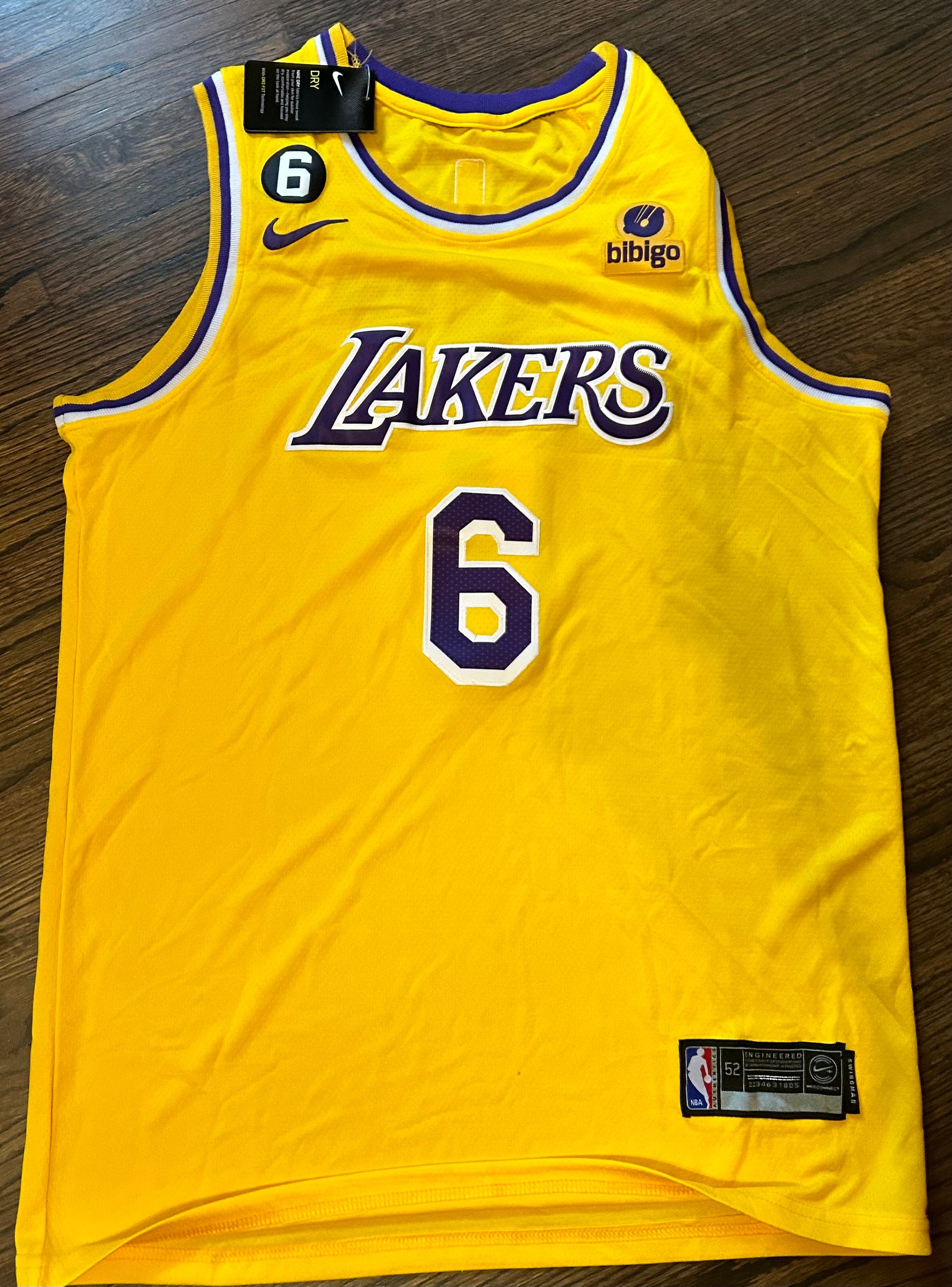 LEBRON JAMES Signed Los Angeles Lakers Nike Yellow Jersey With COA - Etsy