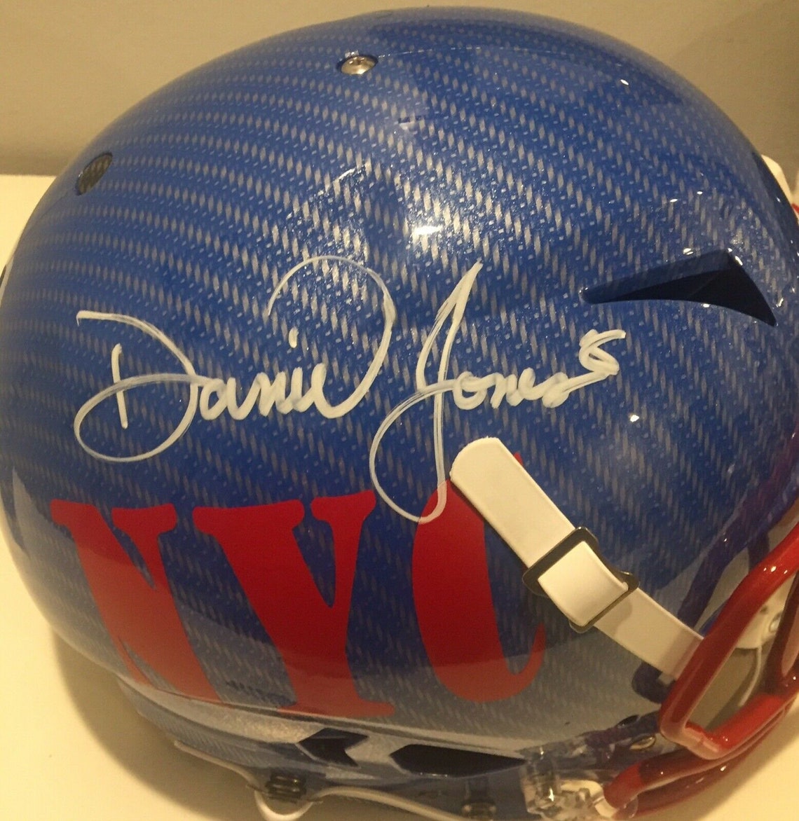 DANIEL JONES Signed Authentic on Field Hydro Dipped Vengeance - Etsy