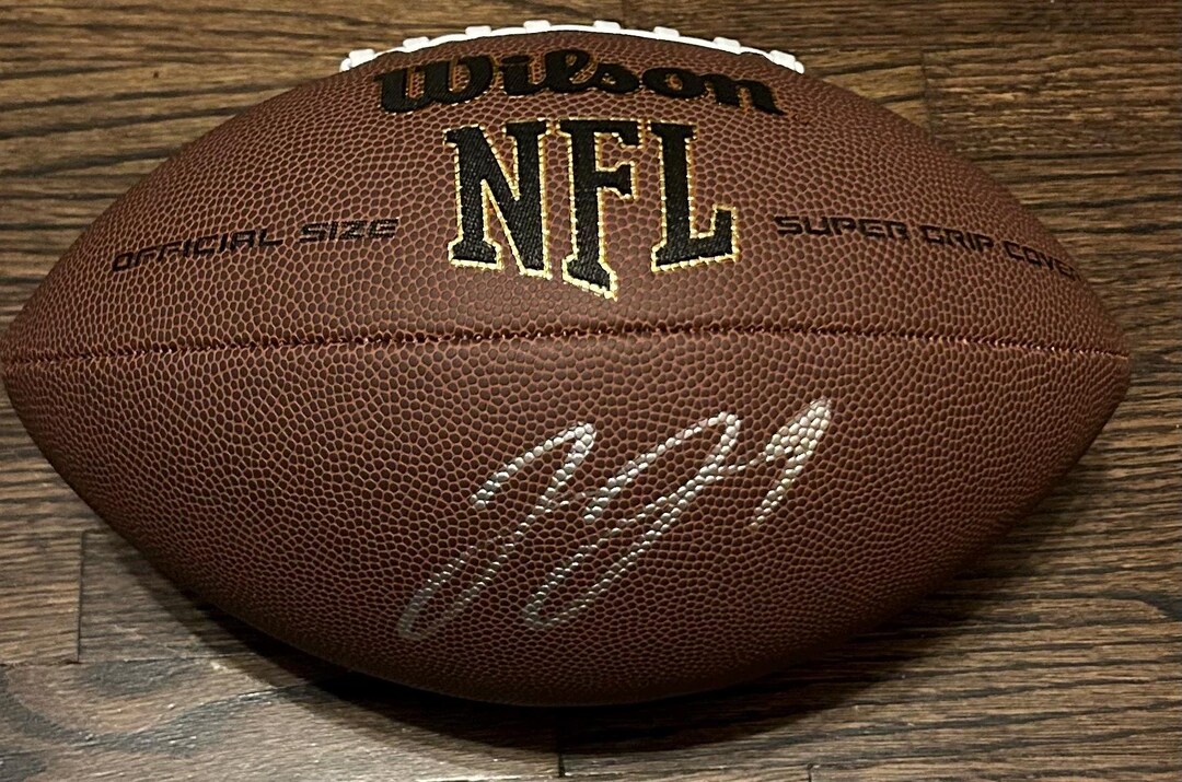 JJ Mccarthy Signed Wilson NFL Football With Certificate of Authenticity ...