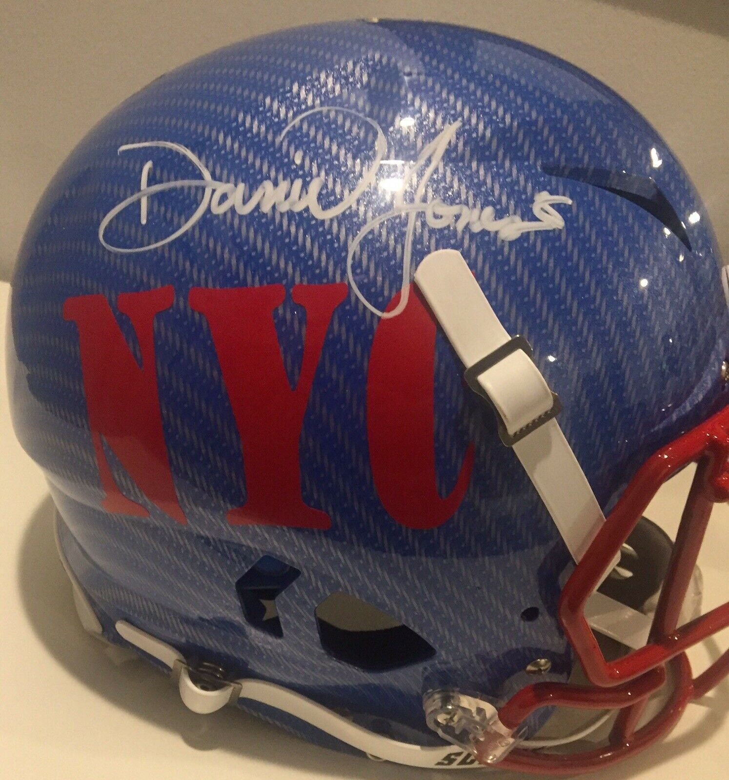 DANIEL JONES Signed Authentic on Field Hydro Dipped Vengeance - Etsy