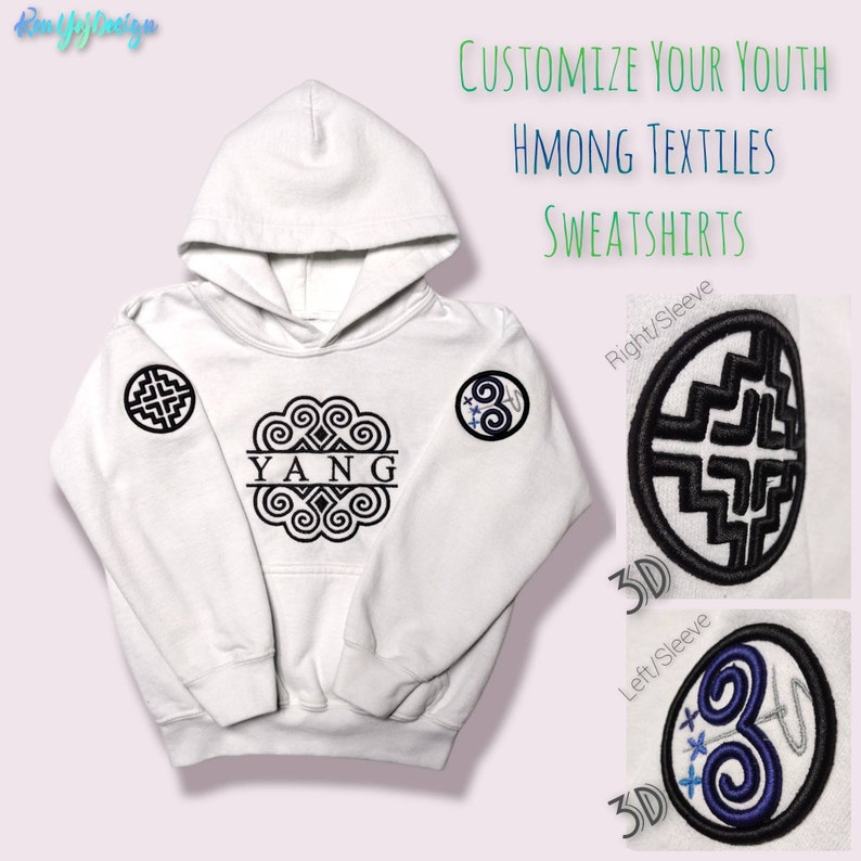 Youth Unisex Hmong Elephant Textiles With Name - Etsy