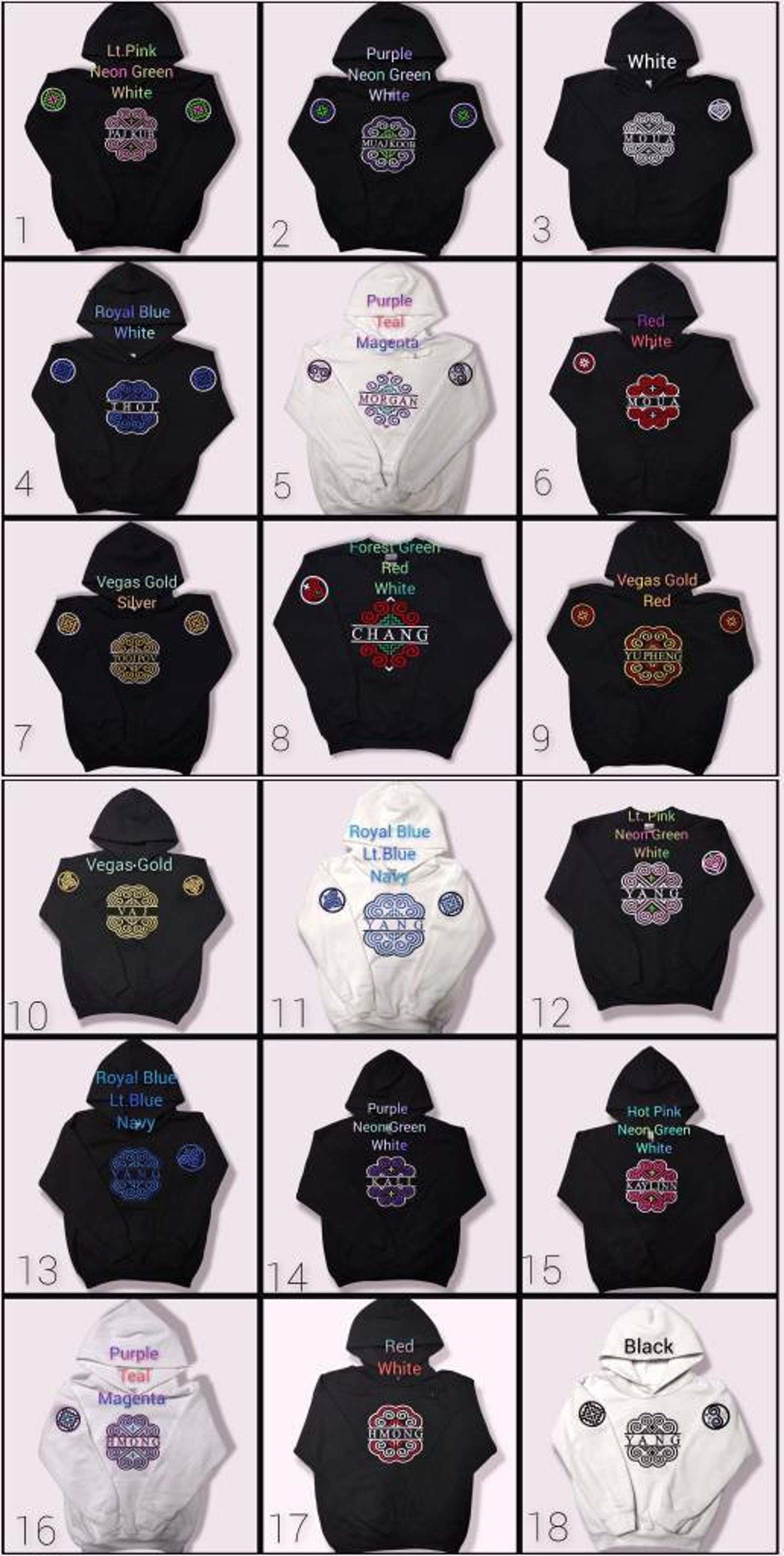 Youth Unisex Hmong Elephant Textiles With Name - Etsy