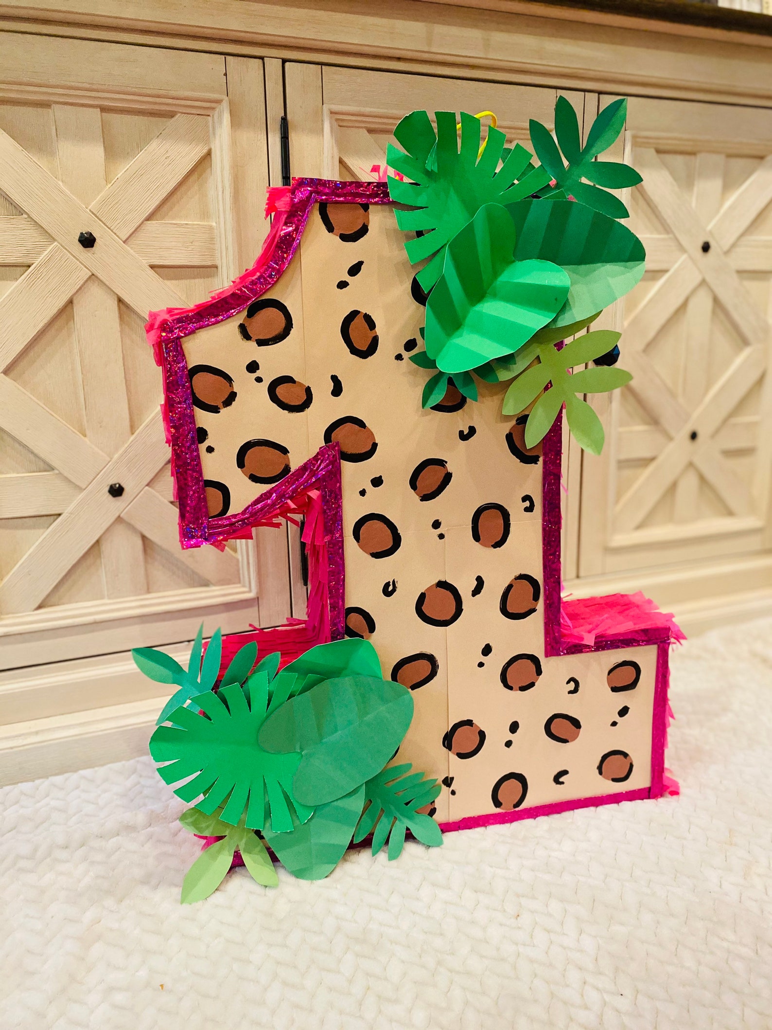 Wild one Pinata wild one girl birthday party cheetah party | Etsy