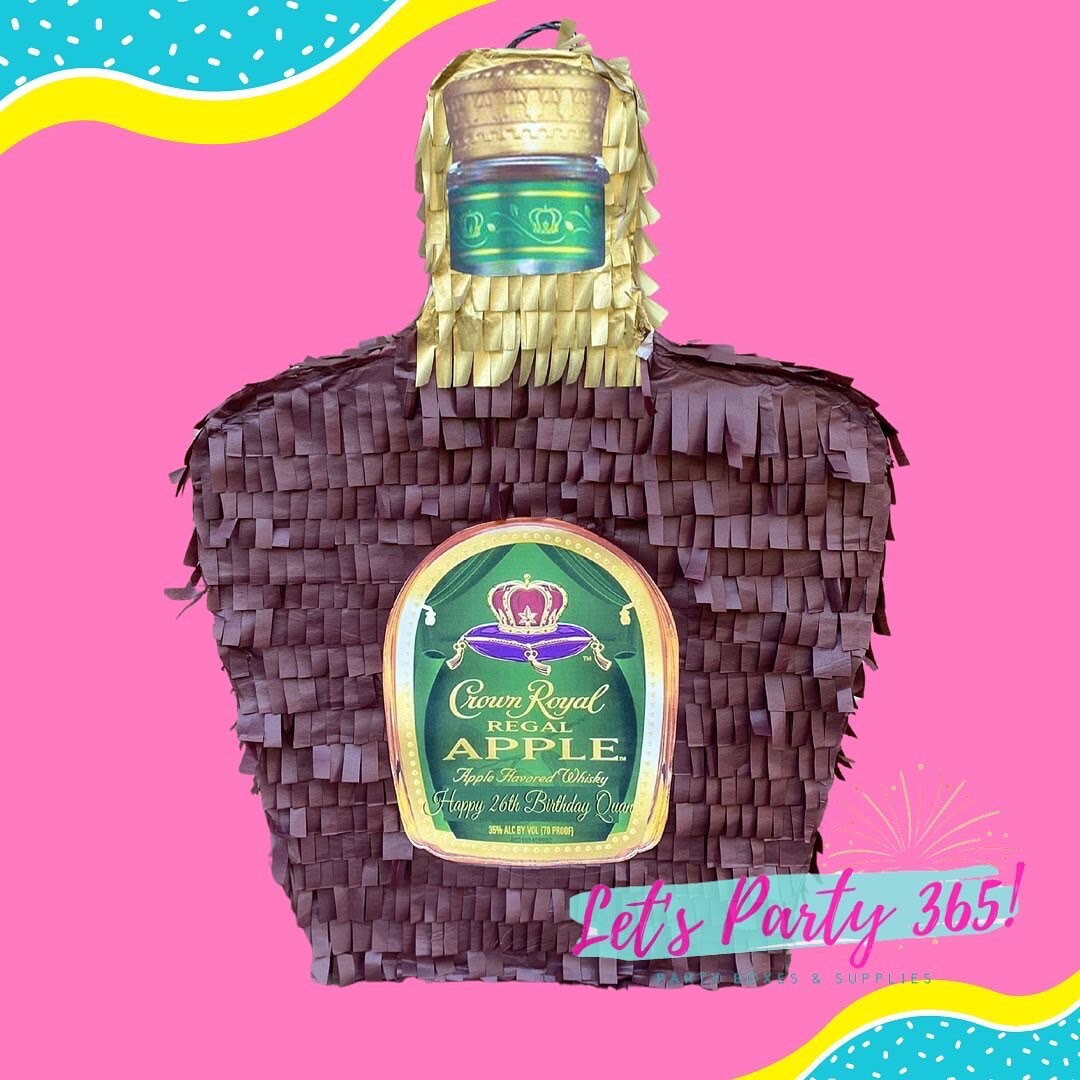 Crown Royal Birthday Pinata - Buchanan’s Bottle Piñata- 21st Birthday ...