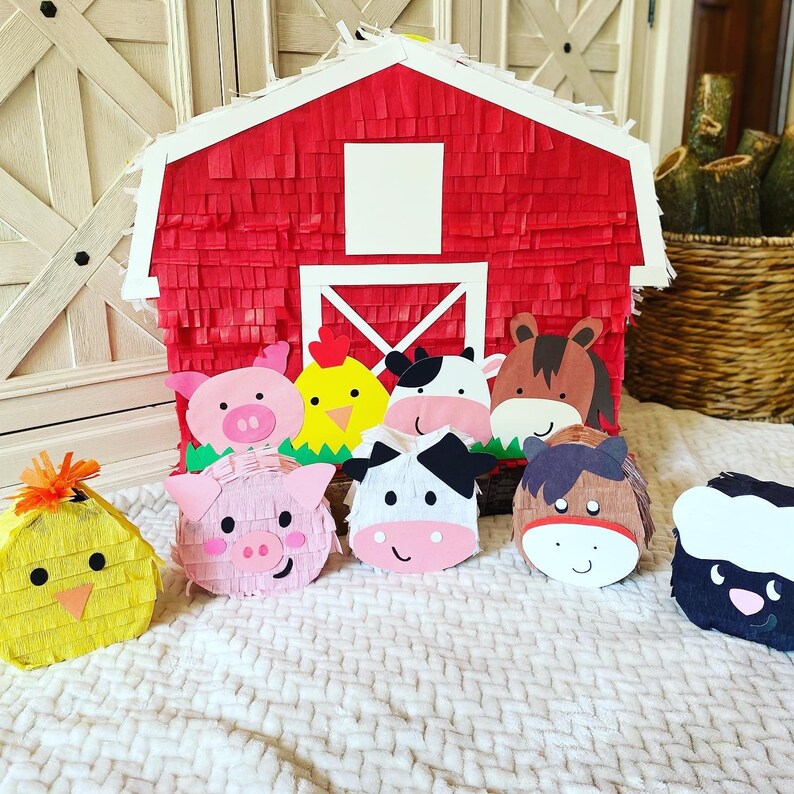 Barn Pinata Farm Themed Pinata Farm Birthday Party Decoration - Etsy