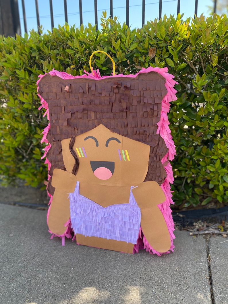 Roblox Girl Inspired Pinata Roblox Party Supplies | Etsy