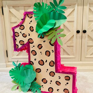 Wild one Pinata wild one girl birthday party cheetah party | Etsy