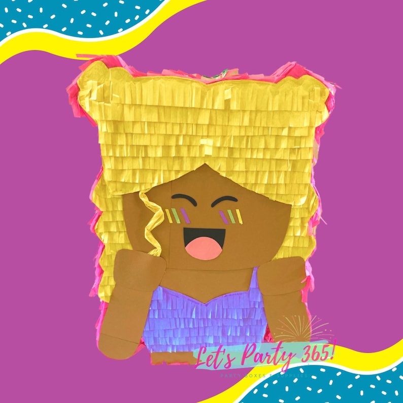 Roblox Girl Inspired Pinata Roblox Party Supplies | Etsy