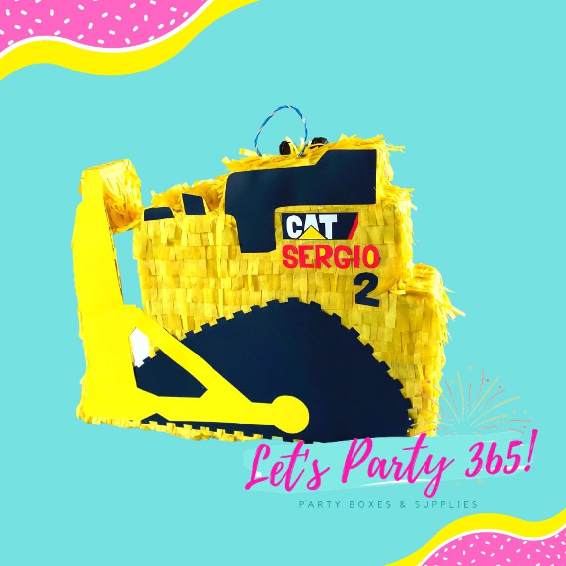 Front End Loader Bulldozer Pinata Utility Truck Pinata - Etsy