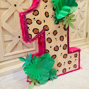 Wild one Pinata wild one girl birthday party cheetah party | Etsy