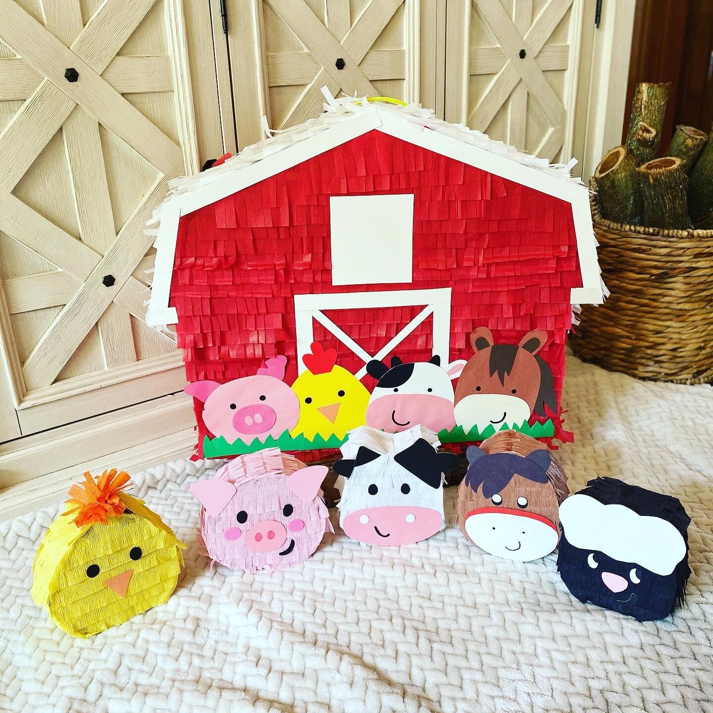 Barn Pinata farm themed Pinata Farm birthday party decoration | Etsy