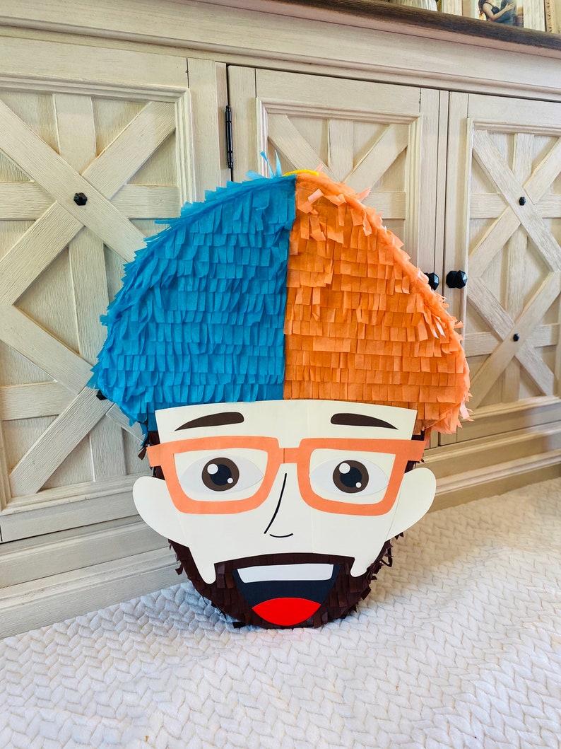Blippi Pinata inspirado Blippi inspirado Piñata Party Supplies | Etsy