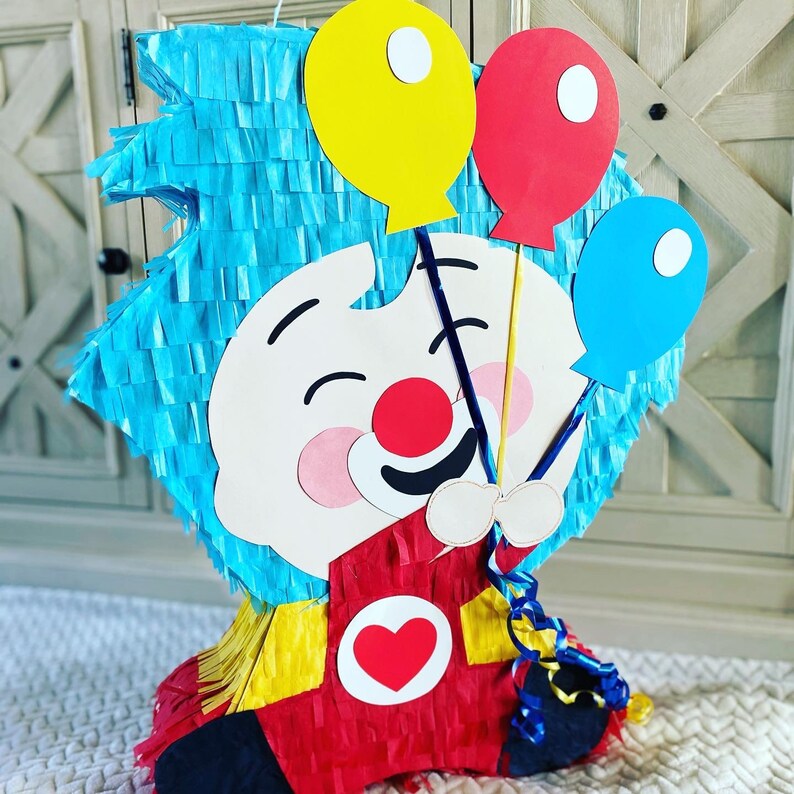 Plim Plim Piñata Clown Plim Plim Pinata Birthday Party | Etsy