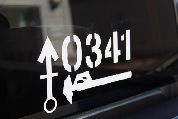 0341 USMC Mortarman 60mm Vinyl Car Decal - Etsy