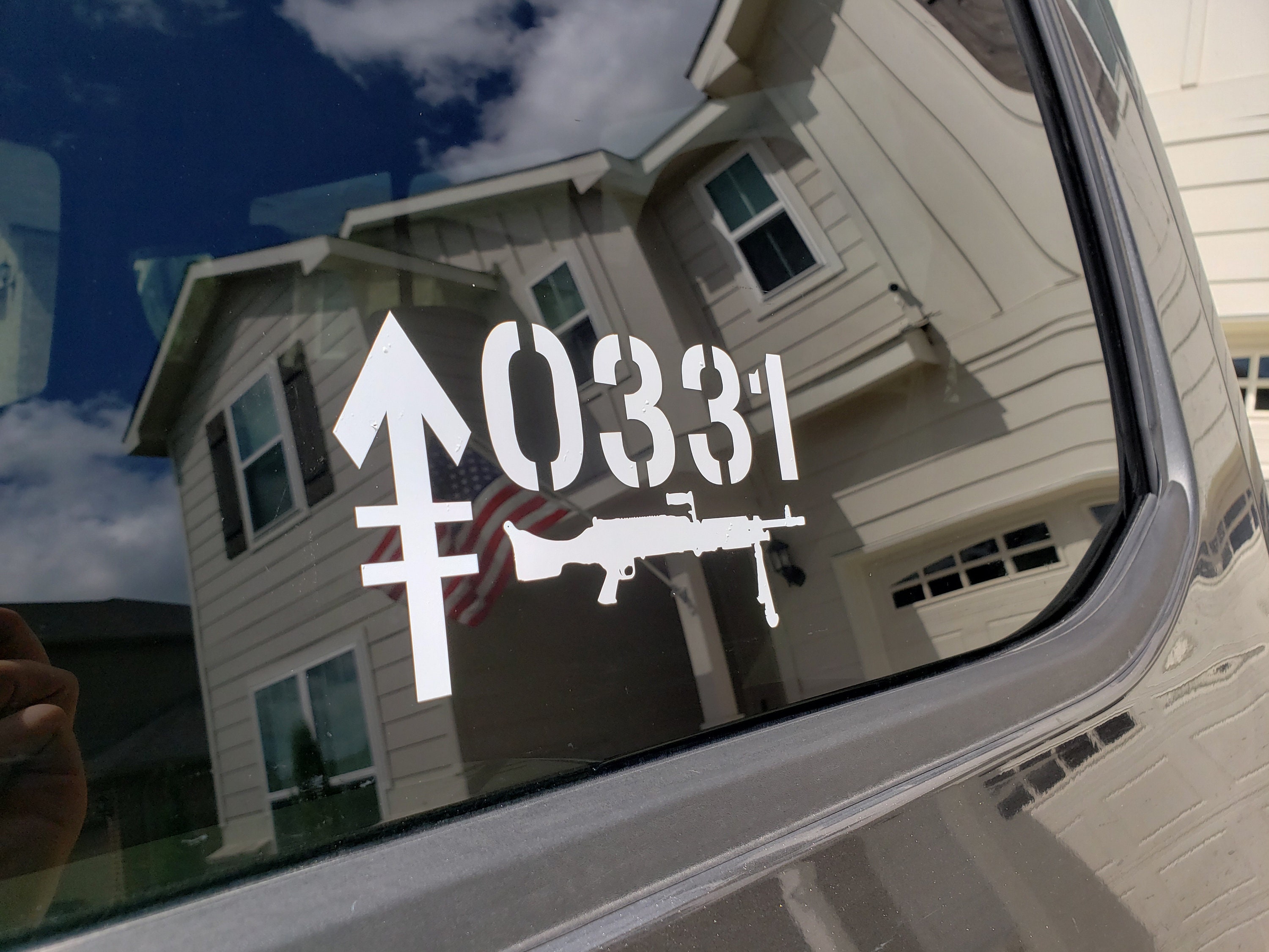 0331 USMC Machine Gunner MMG Vinyl Car Decal - Etsy