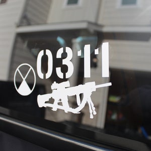 0311 USMC Rifleman Vinyl Car Decal - Etsy