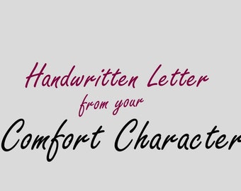 Personalized Letter From ANY Comfort Character - Etsy