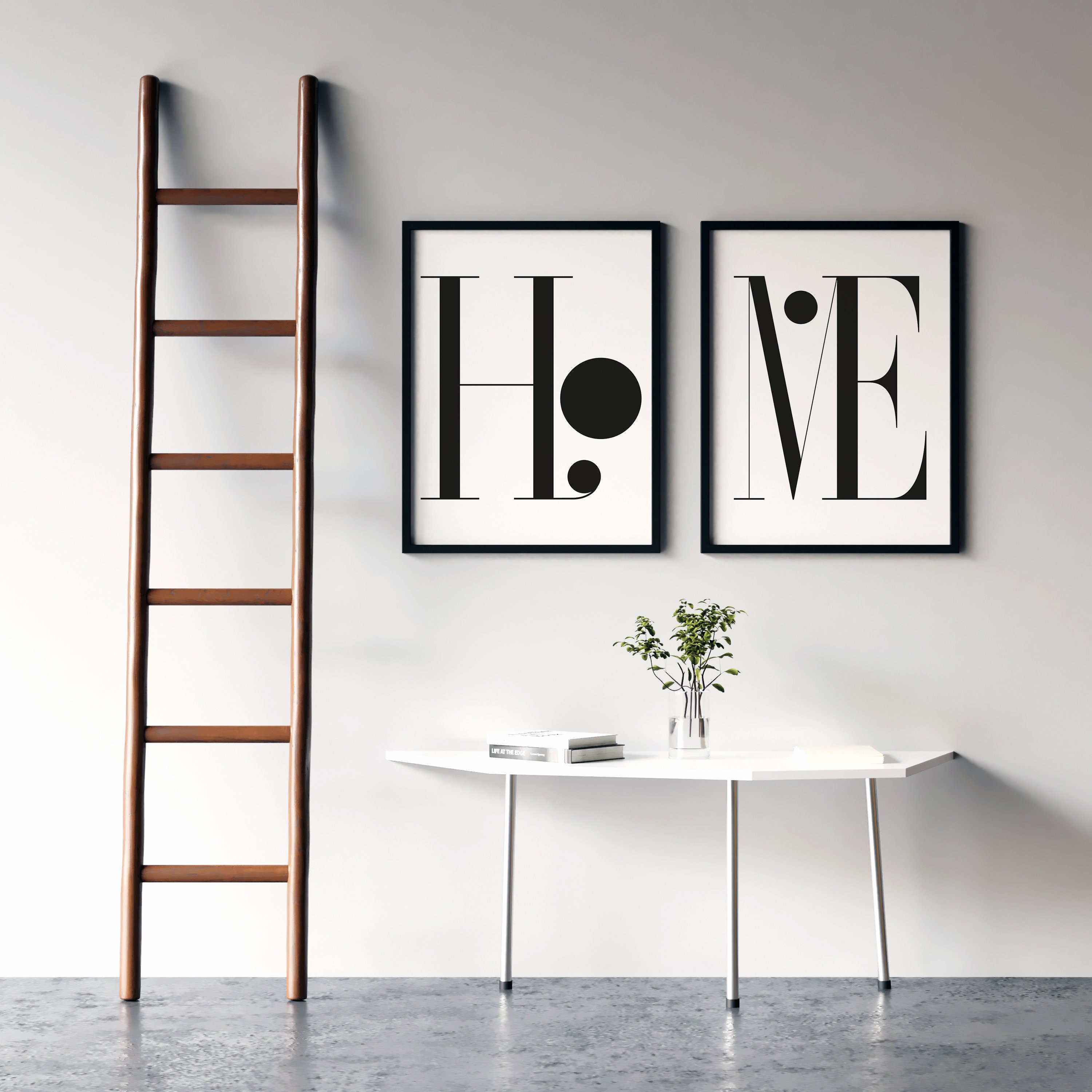 Poster Home Typo-poster Double Poster Modern Poster Life - Etsy