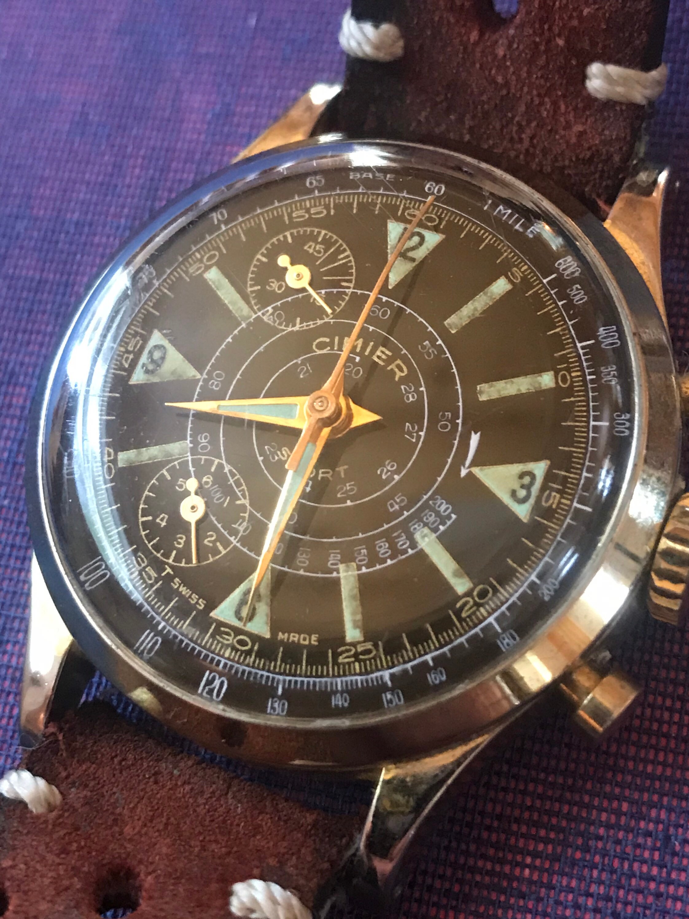 Cimier Telemeter Chronograph 36mm Circa 1950s | Etsy