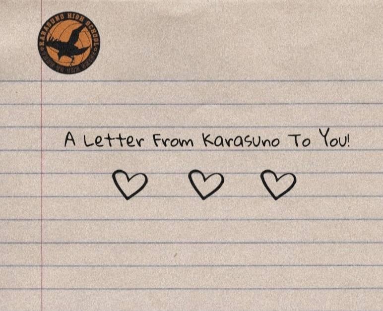 Letter From Haikyuu Characters Karasuno Edition Hinata | Etsy