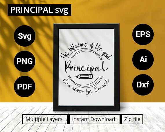 Principal Svg Assistant Principal Svg Back to School Svg - Etsy