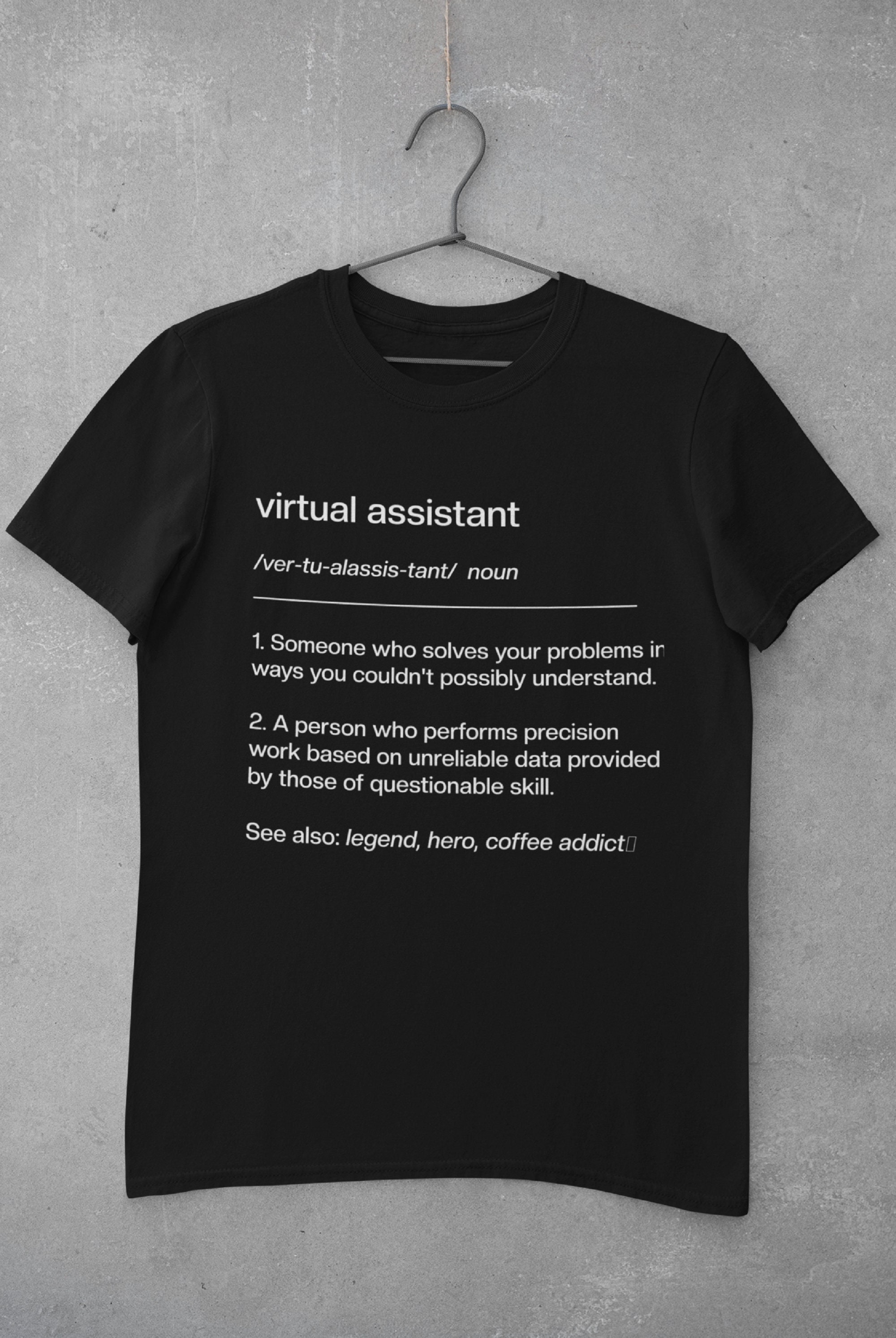 Virtual Assistant T-shirt, Done for You Content, Funny Virtual ...
