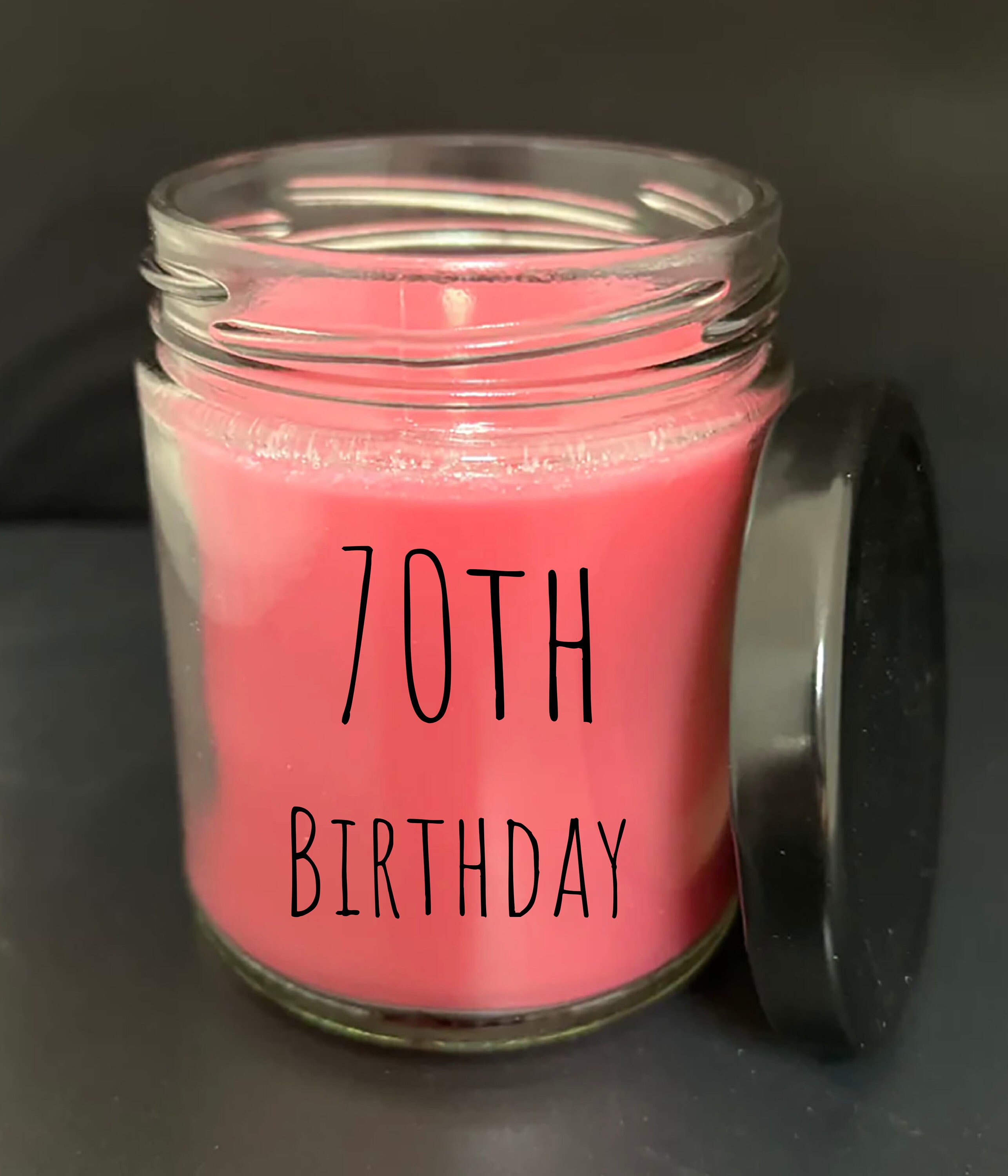 Personalized 70th Birthday Candle 9oz & 16oz Soy Candles - Etsy
