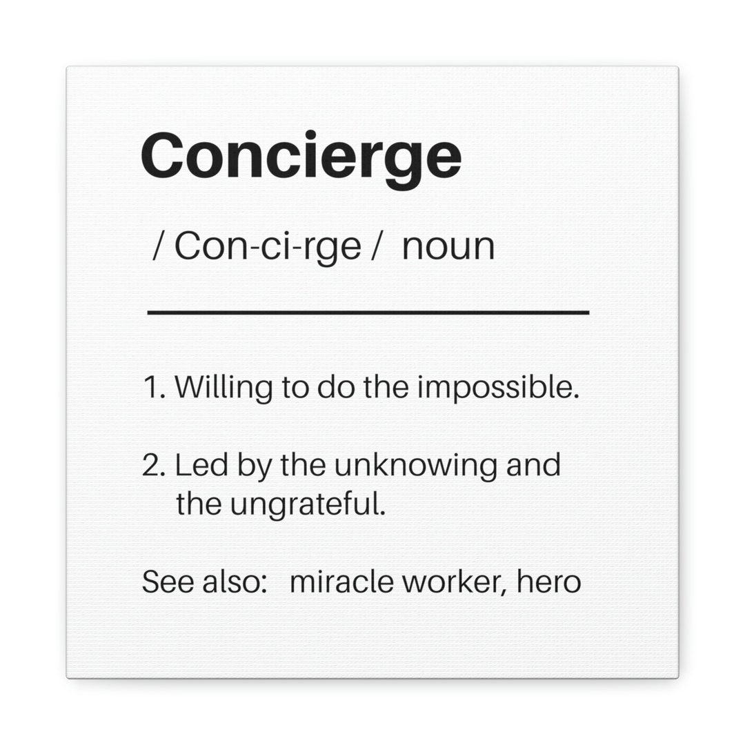 Funny Concierge Poster, Concierge Gift, Best Concierge, Hotel Concierge ...