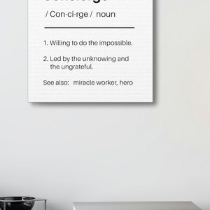 Funny Concierge Poster, Concierge Gift, Best Concierge, Hotel Concierge ...