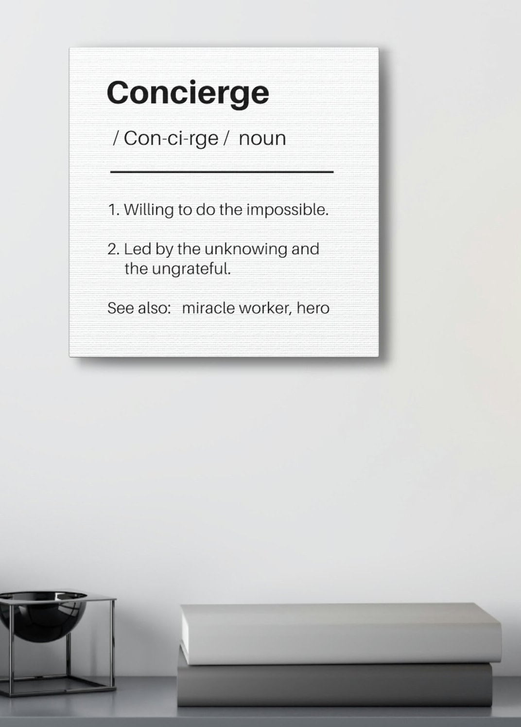 Funny Concierge Poster, Concierge Gift, Best Concierge, Hotel Concierge, Hotel Employee Gift ...