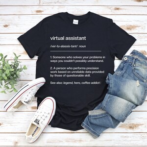 Virtual Assistant T-shirt, Done for You Content, Funny Virtual ...