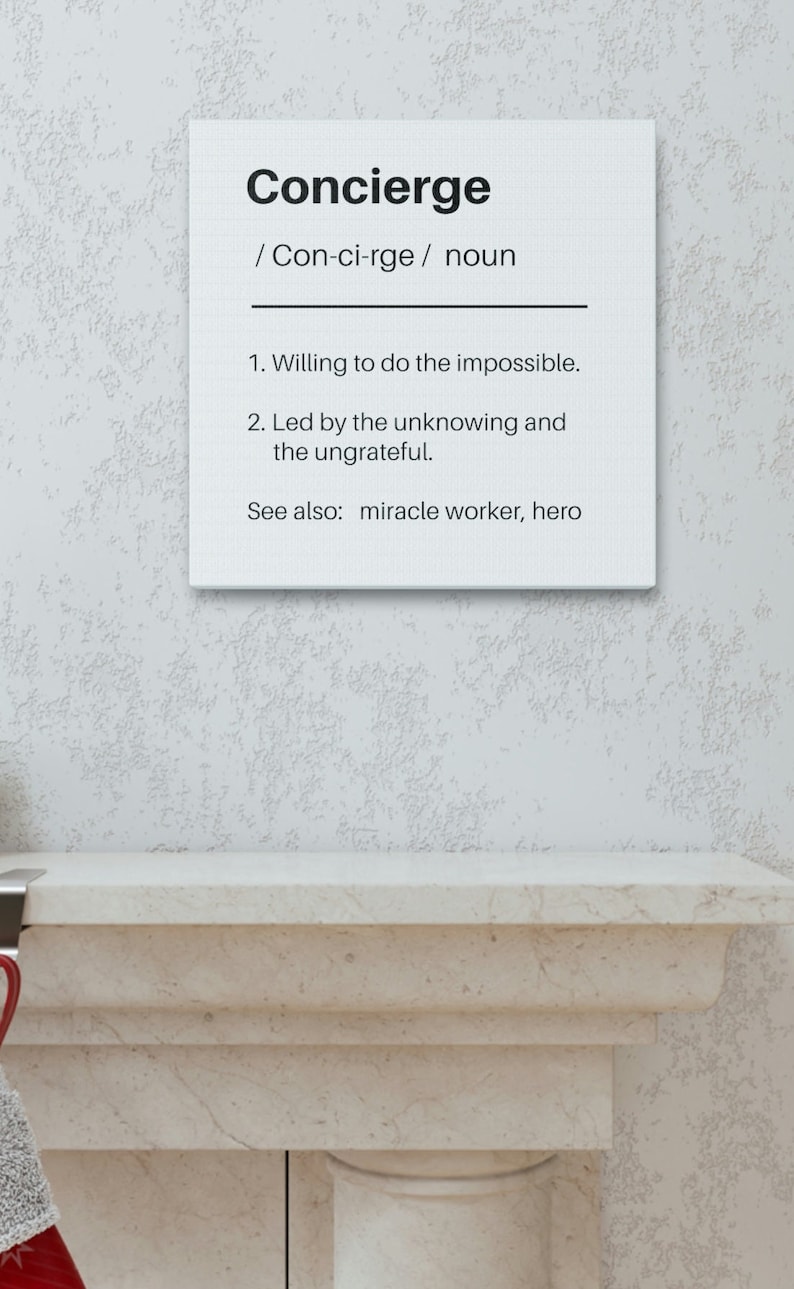 Funny Concierge Poster, Concierge Gift, Best Concierge, Hotel Concierge ...