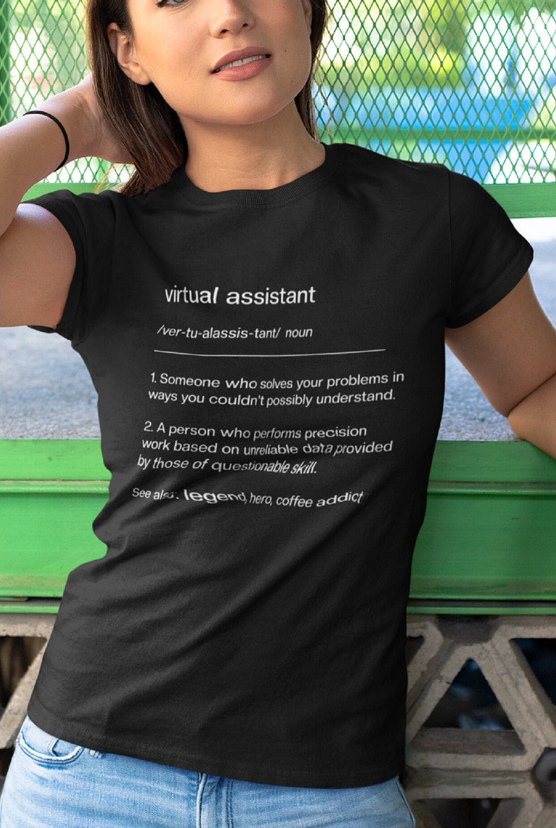 Virtual Assistant T-shirt, Done for You Content, Funny Virtual ...