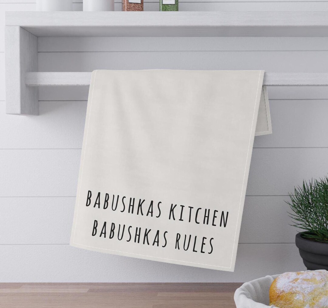 Babushka Tea Towel, Tea Towels, Kitchen Towels, Cotton Poly Dish Towels ...