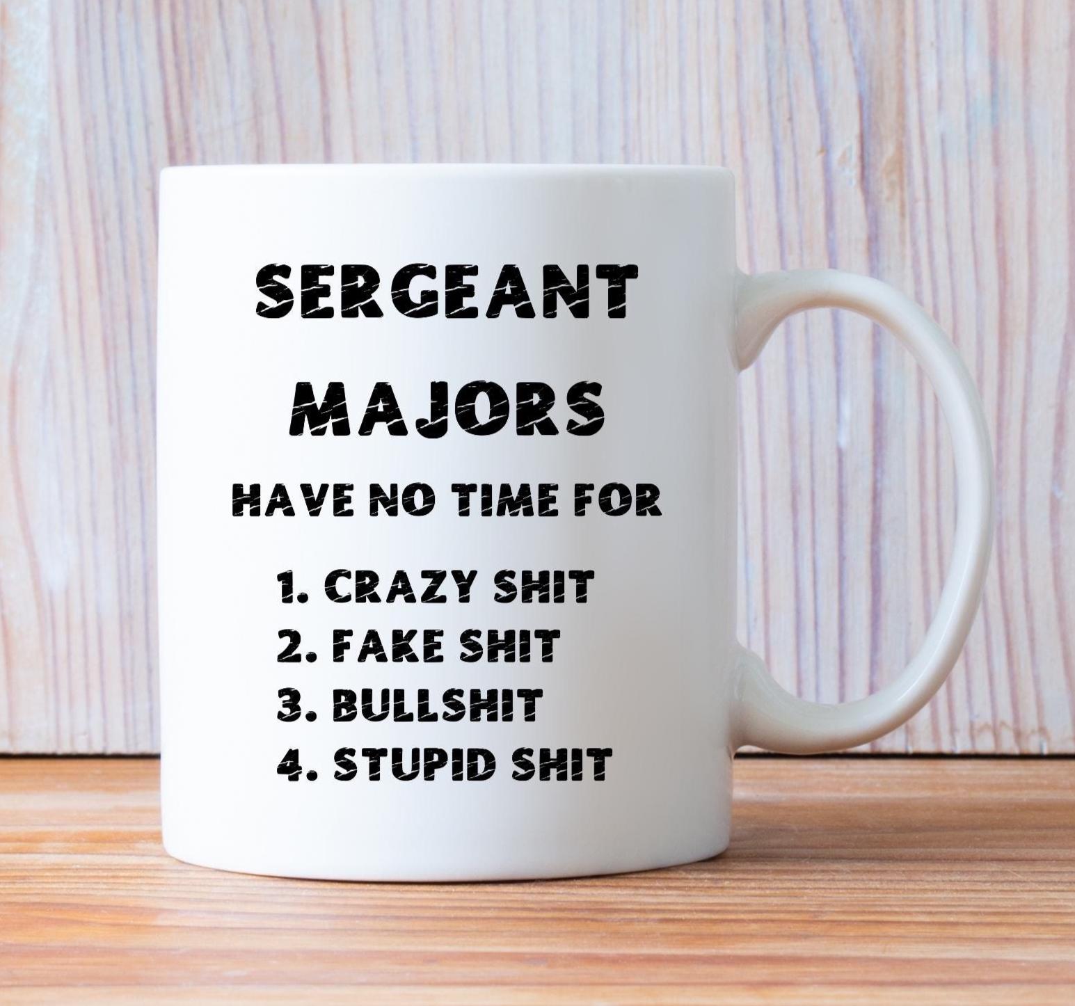 Sergeant Major Mug, Sergeant Major Promotion, Sergeant Major Gift ...