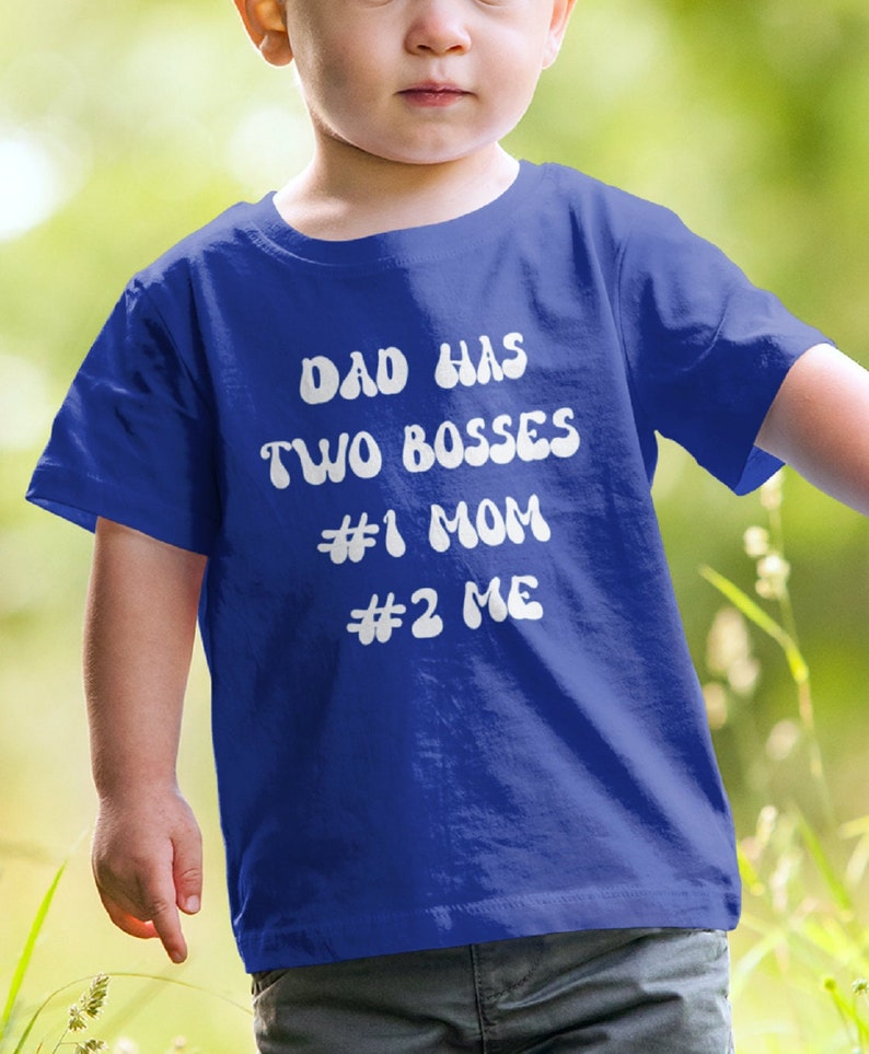 Funny Daddy's Boss Jersey Tee, Boss Babe, Mini Boss, Daddy Has Two ...