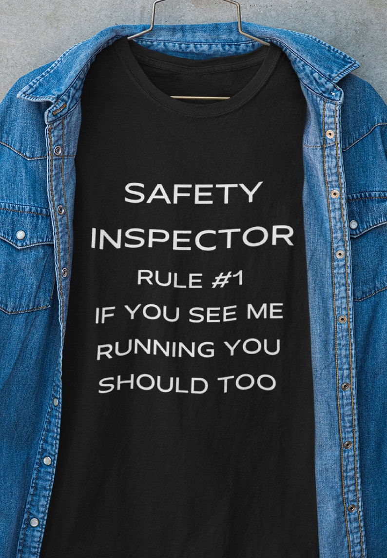 Funny Safety Inspector Shirt, Safety Tech Shirt, Health Inspector ...