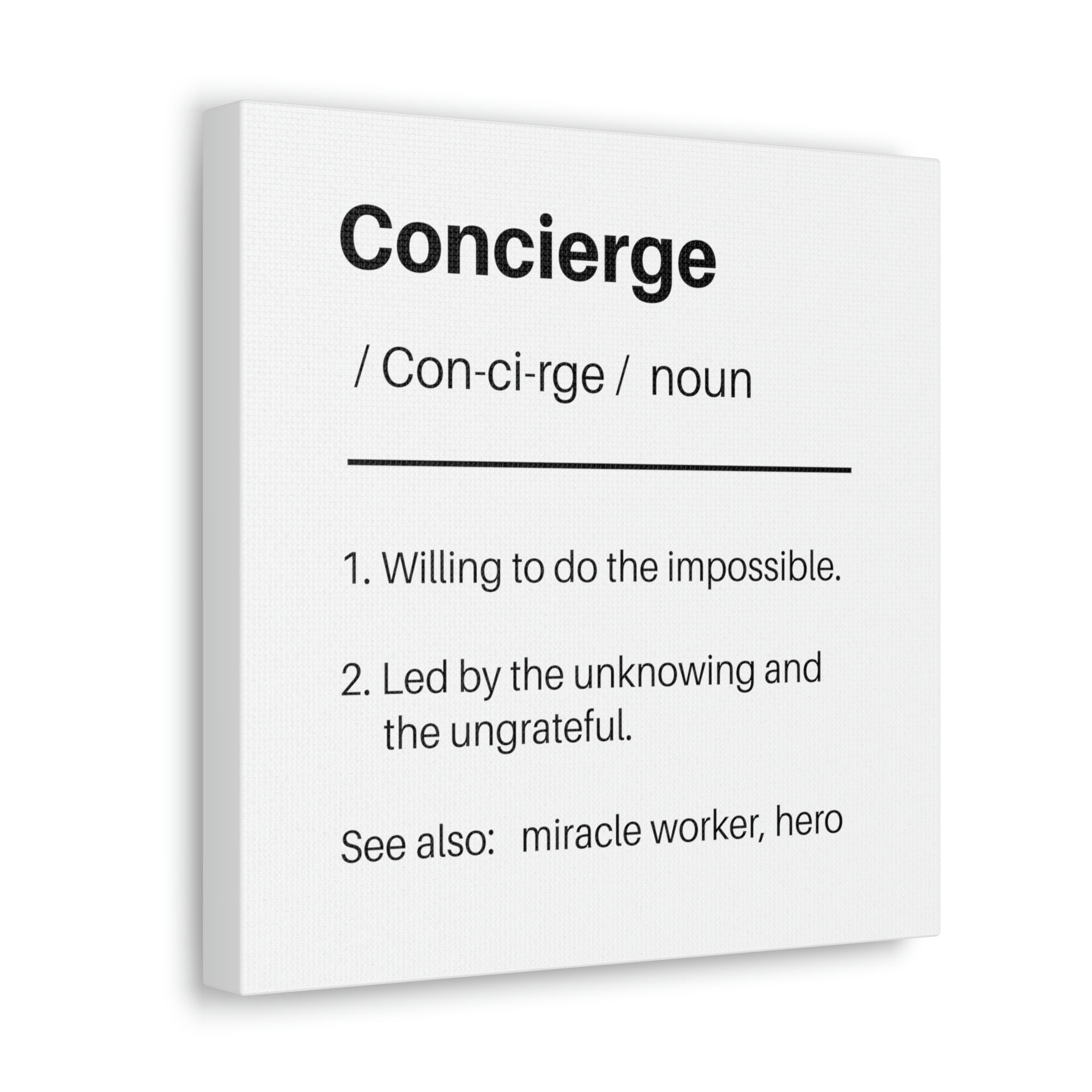 Funny Concierge Poster, Concierge Gift, Best Concierge, Hotel Concierge ...