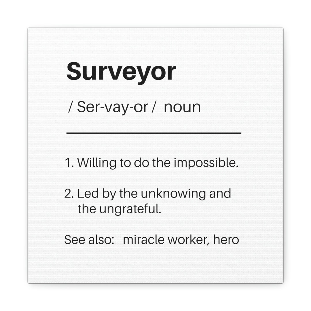 Funny Surveyor Poster, Surveying Gift, Land Surveyor, Gift for Surveyor ...