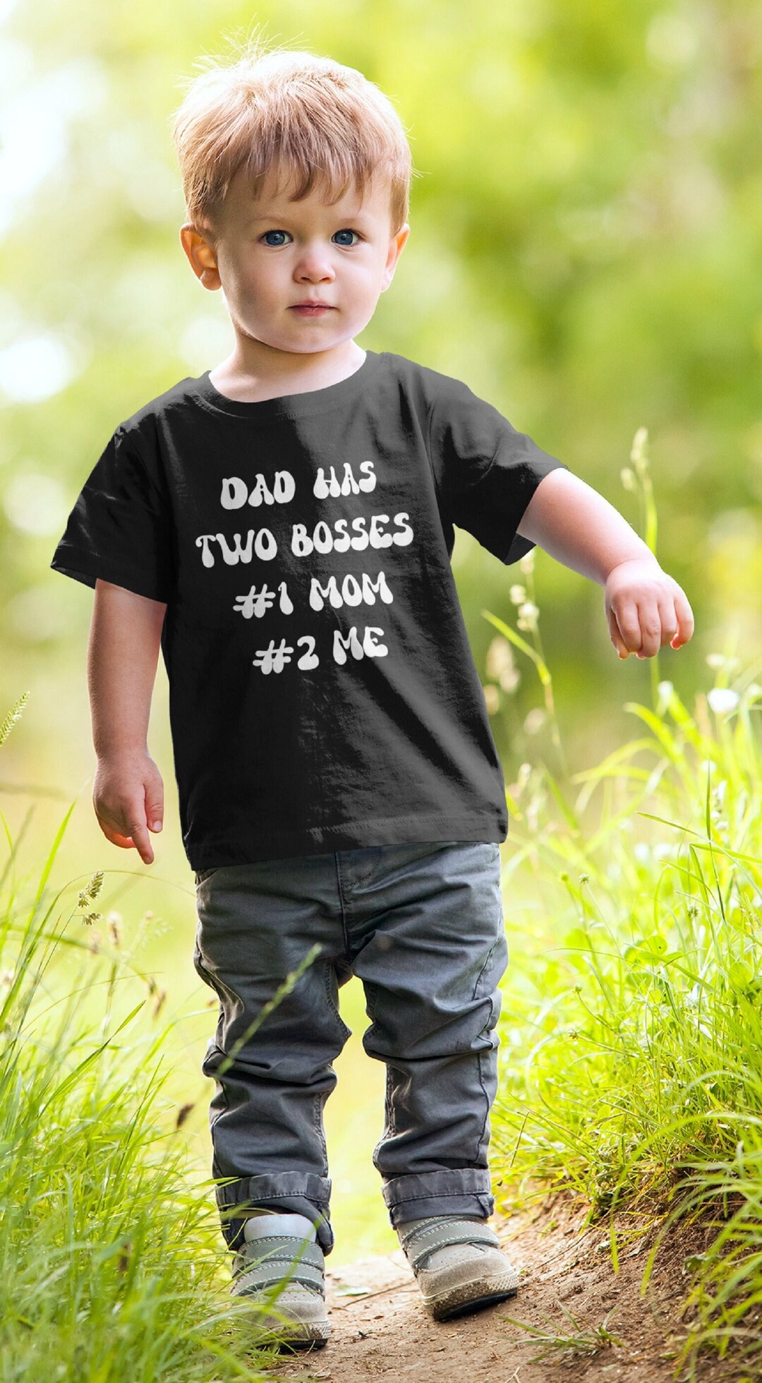 Funny Daddy's Boss Jersey Tee, Boss Babe, Mini Boss, Daddy Has Two ...