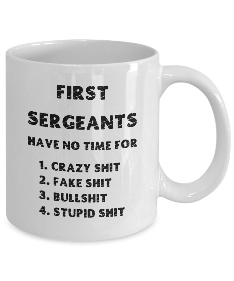 First Sergeant Mug, First Sergeant Gift, Sergeant Promotion, Army ...