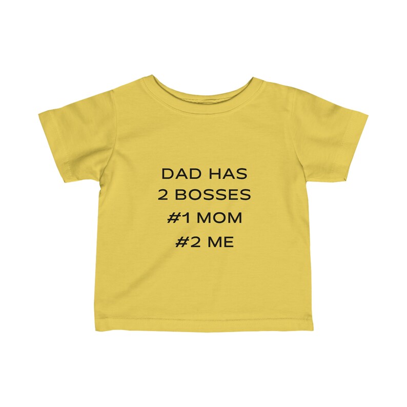 Funny Daddy's Boss Jersey Tee, Boss Babe, Mini Boss, Daddy Has Two ...