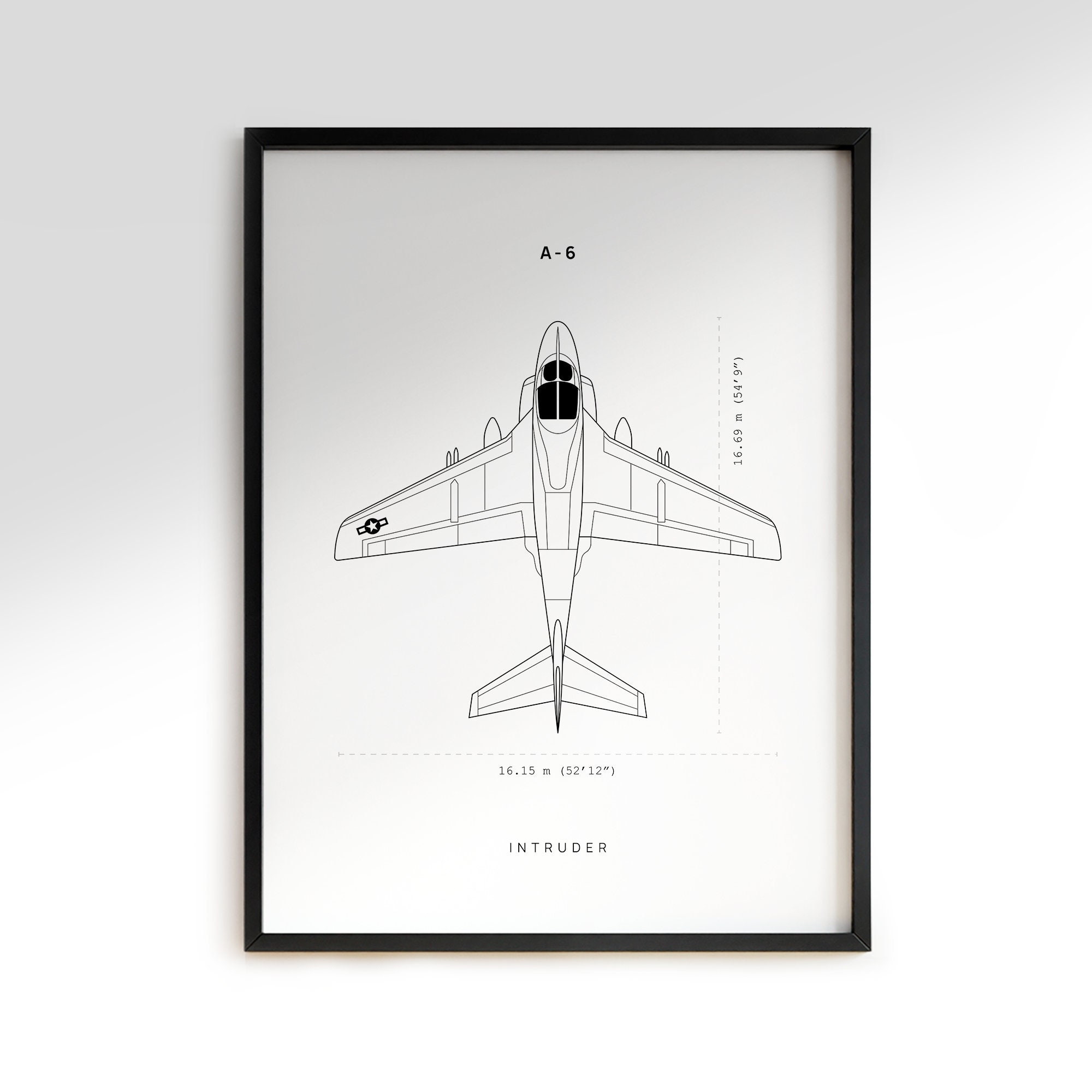 A6 Intruder, A6 Poster, Fighter Jet Wall Art, DIGITAL DOWNLOAD ...
