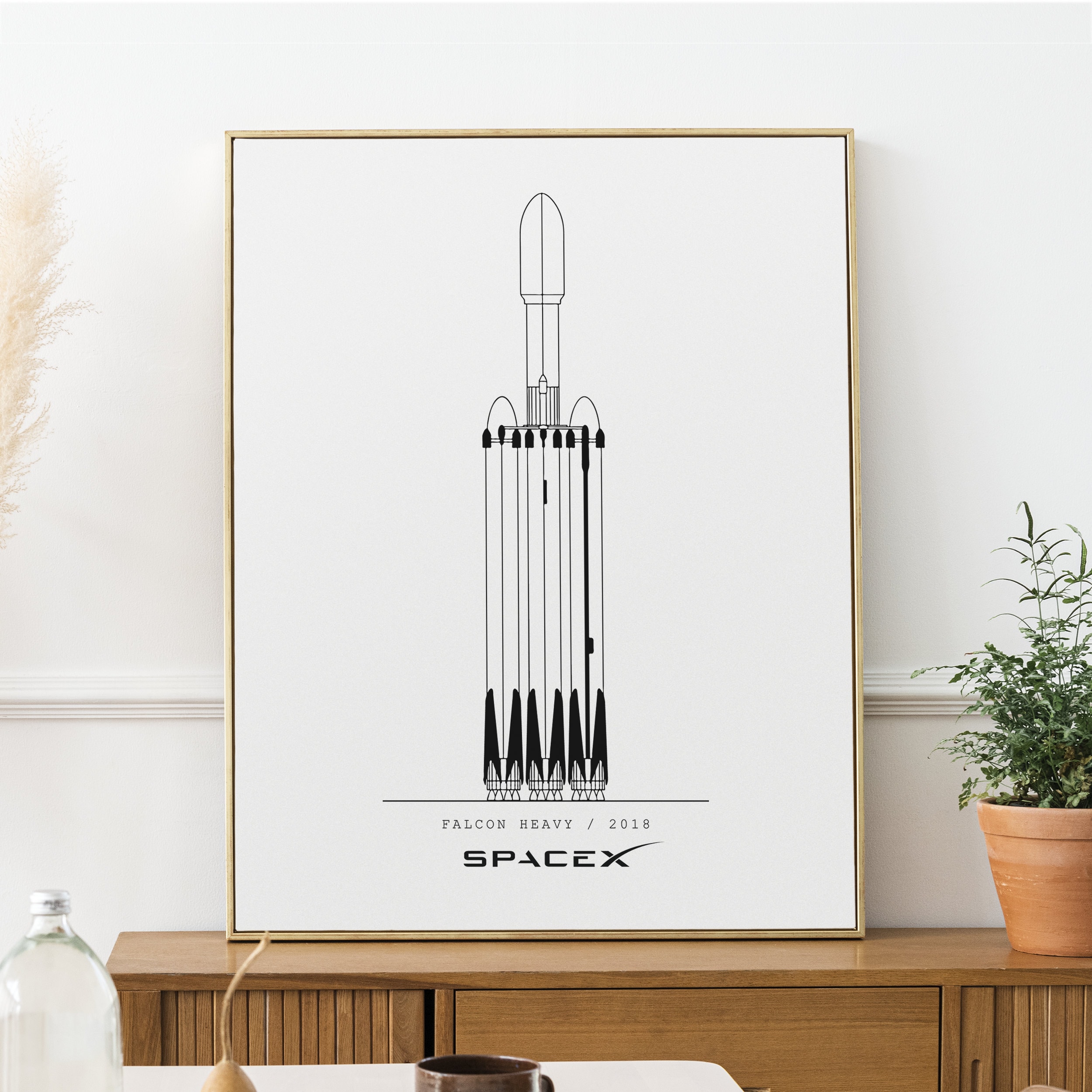 Spacex Blueprint Poster, Set of 3 Prints, DIGITAL PRINT, Spacex ...